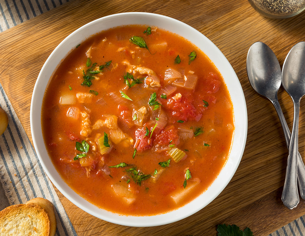 Manhattan Clam Chowder with Chorizo – Roger's Fish Co.