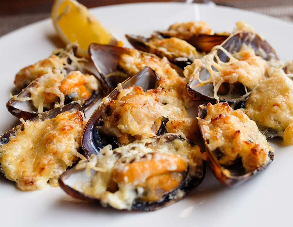 Mussels au Gratin - with North Atlantic Mussels – Roger's Fish Co.