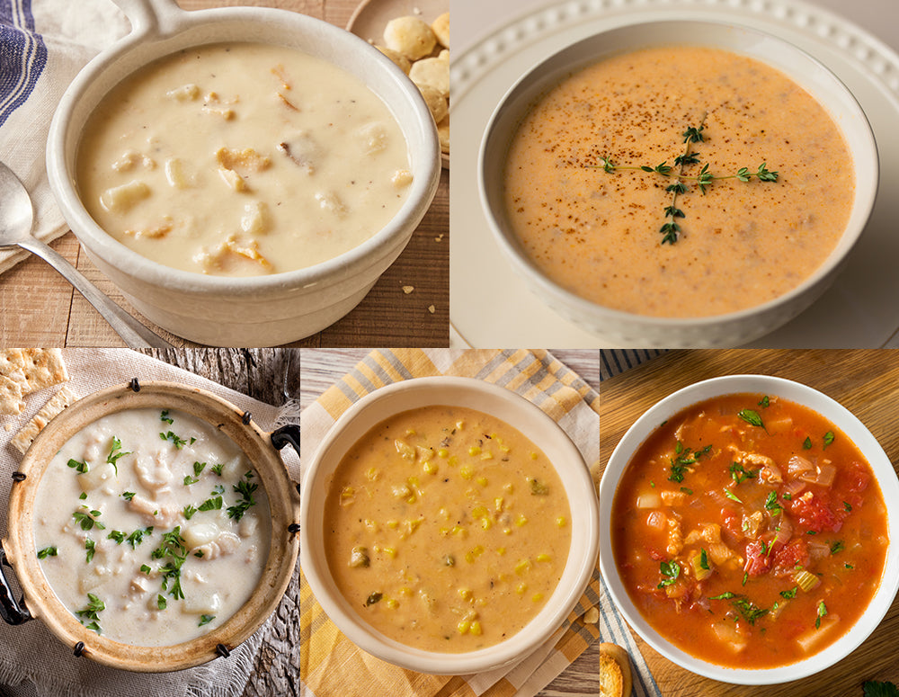 Signature Soup and Chowder Bundle - Premium Seafood Chowders and Soups ...