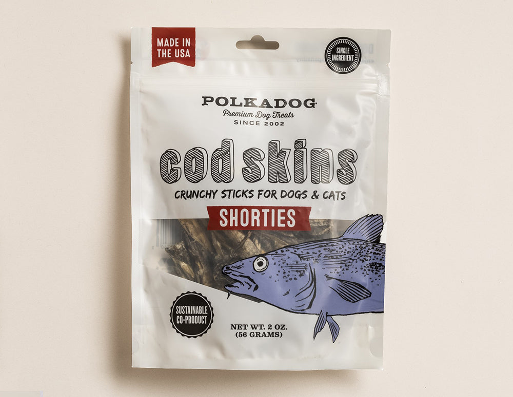Polkadog Bakery Cod Skin Shorties - Premium Pet Treats – Roger's Fish Co.