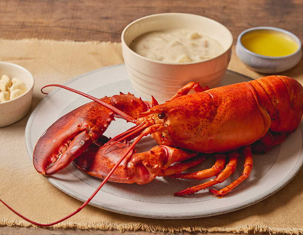 Whole Lobster and Double Clam Chowder Combo – Roger's Fish Co.